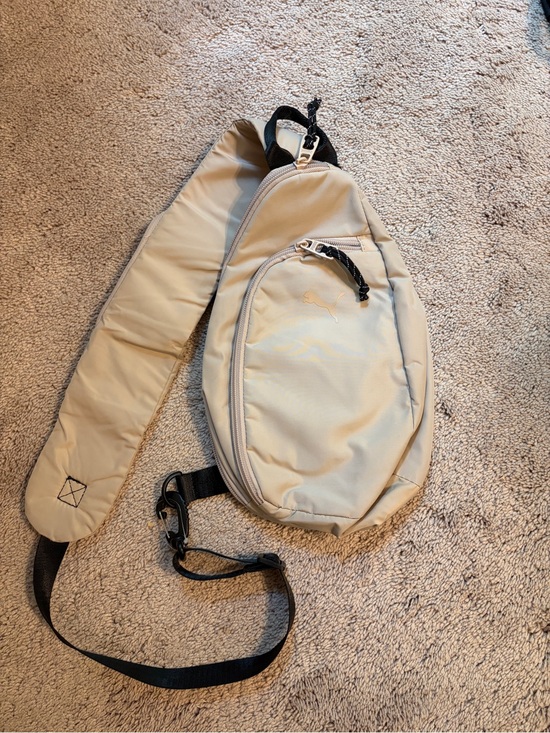 Puma | Bags | Puma Beige Sling Crossbody Bag | Poshmark